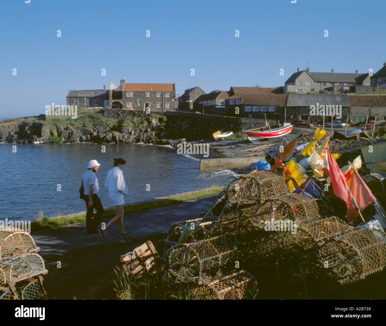 The harbour, Craster, Northumberland, England, UK Stock Photo - Alamy