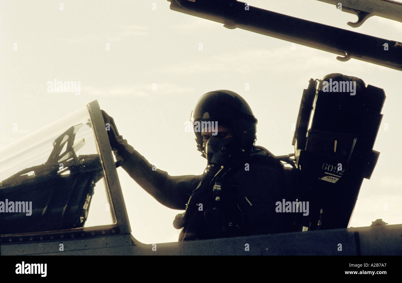 Pilot in Fighter Jet Stock Photo - Alamy