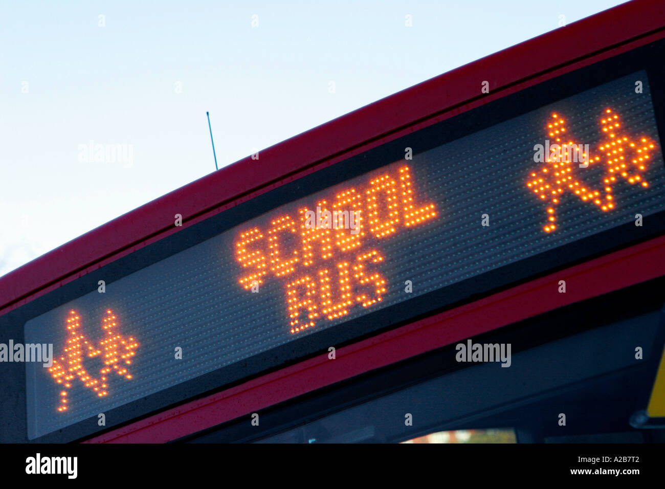 School Bus in UK Stock Photo - Alamy