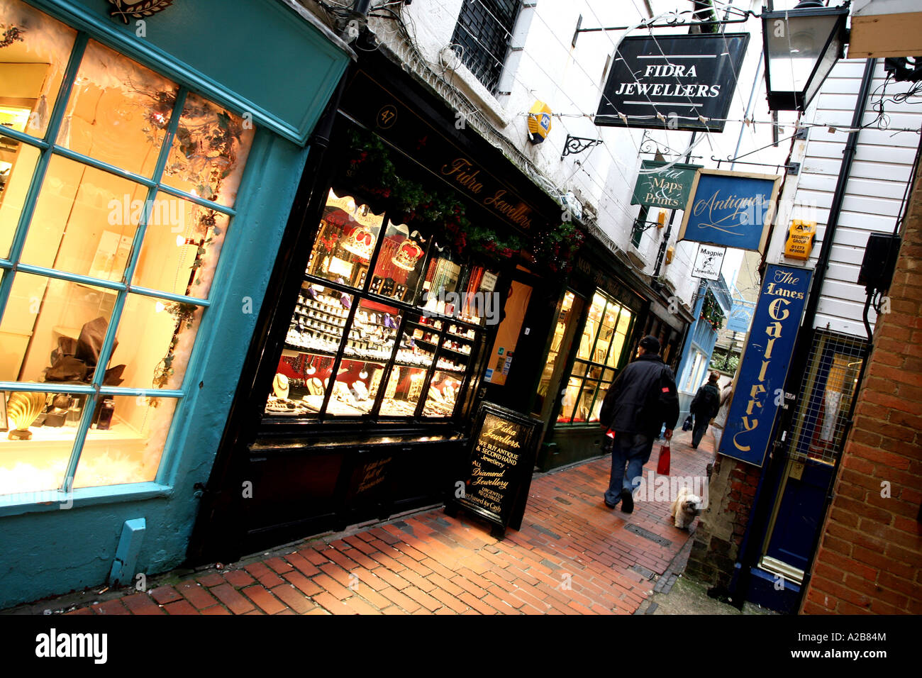 Brighton lanes christmas hi-res stock photography and images - Alamy