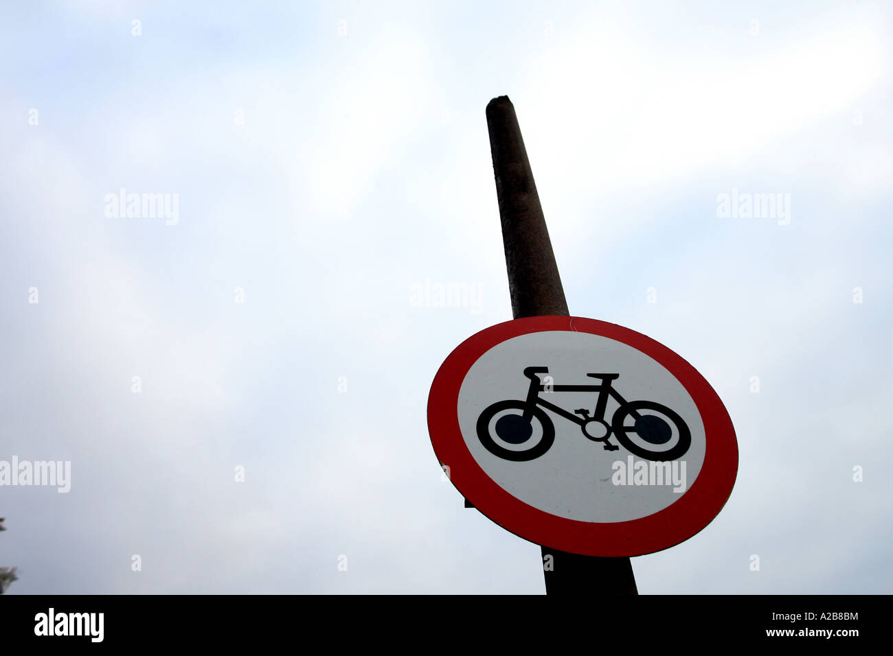 Cycle Lane sign Stock Photo - Alamy