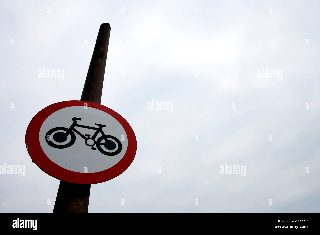 Cycle Lane sign Stock Photo - Alamy