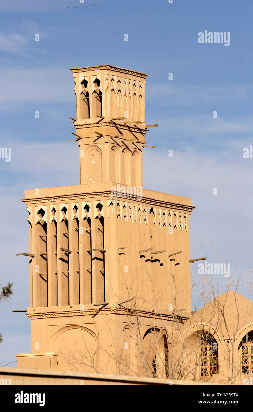 Windcatcher (also called Badgir) in a traditional iranian village ...