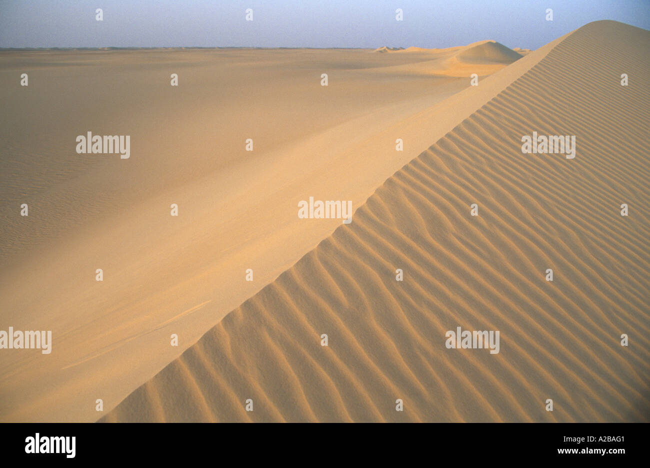 Sand dunes of the Erg Rabianah, Ramlat Rabyanah, Libya Stock Photo - Alamy