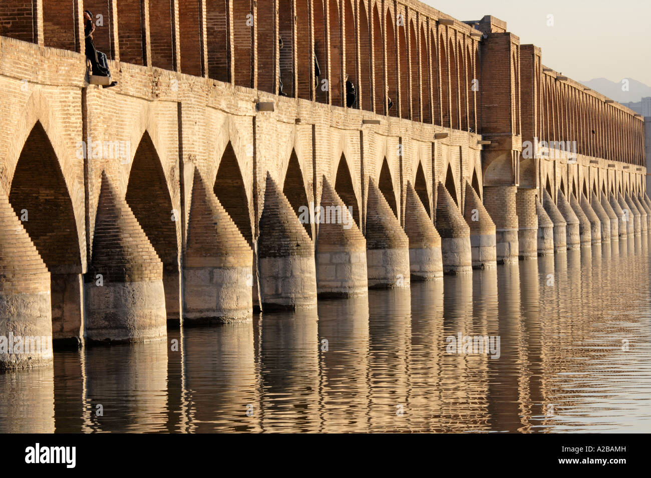 Si-o-Seh Pol, also called the Bridge of 33 Arches, Esfahan, Iran Stock ...