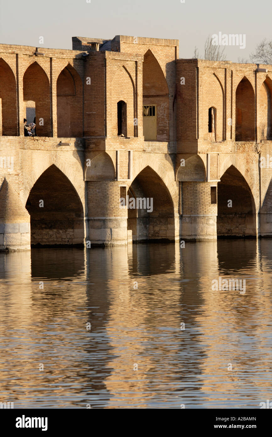 Si-o-Seh Pol, also called the Bridge of 33 Arches, Esfahan, Iran Stock ...