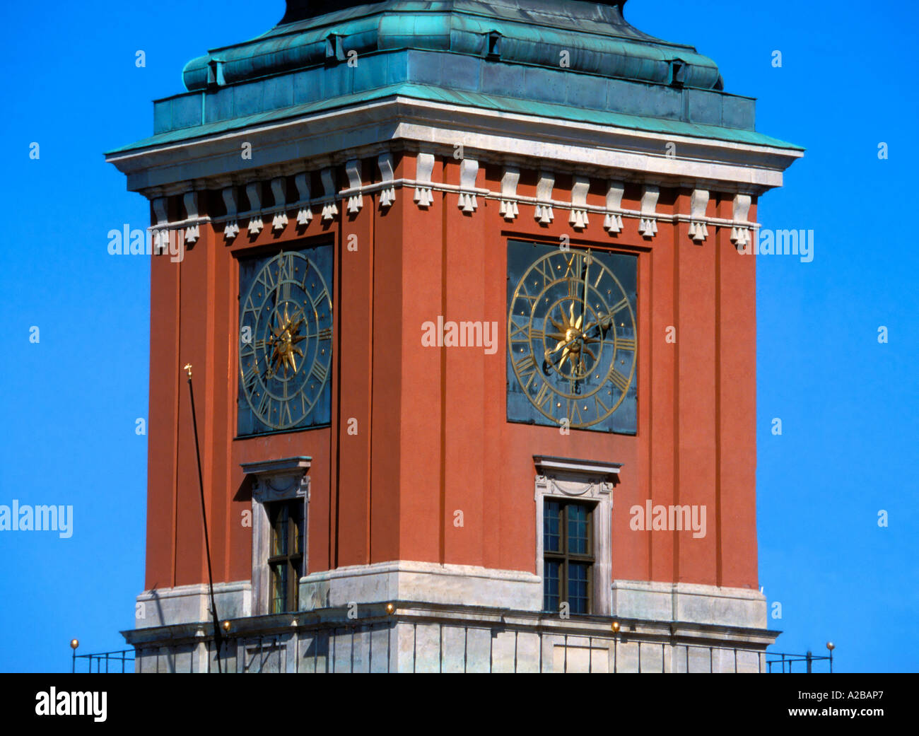 Warsaw royal castle clock hi-res stock photography and images - Alamy