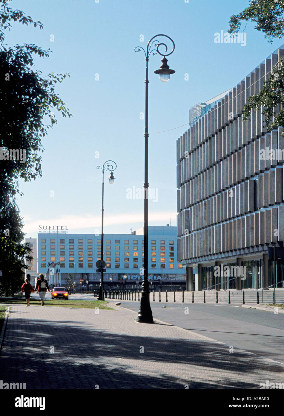 Modern architecture and Sofitel Hotel Poland Warsaw Stock Photo - Alamy