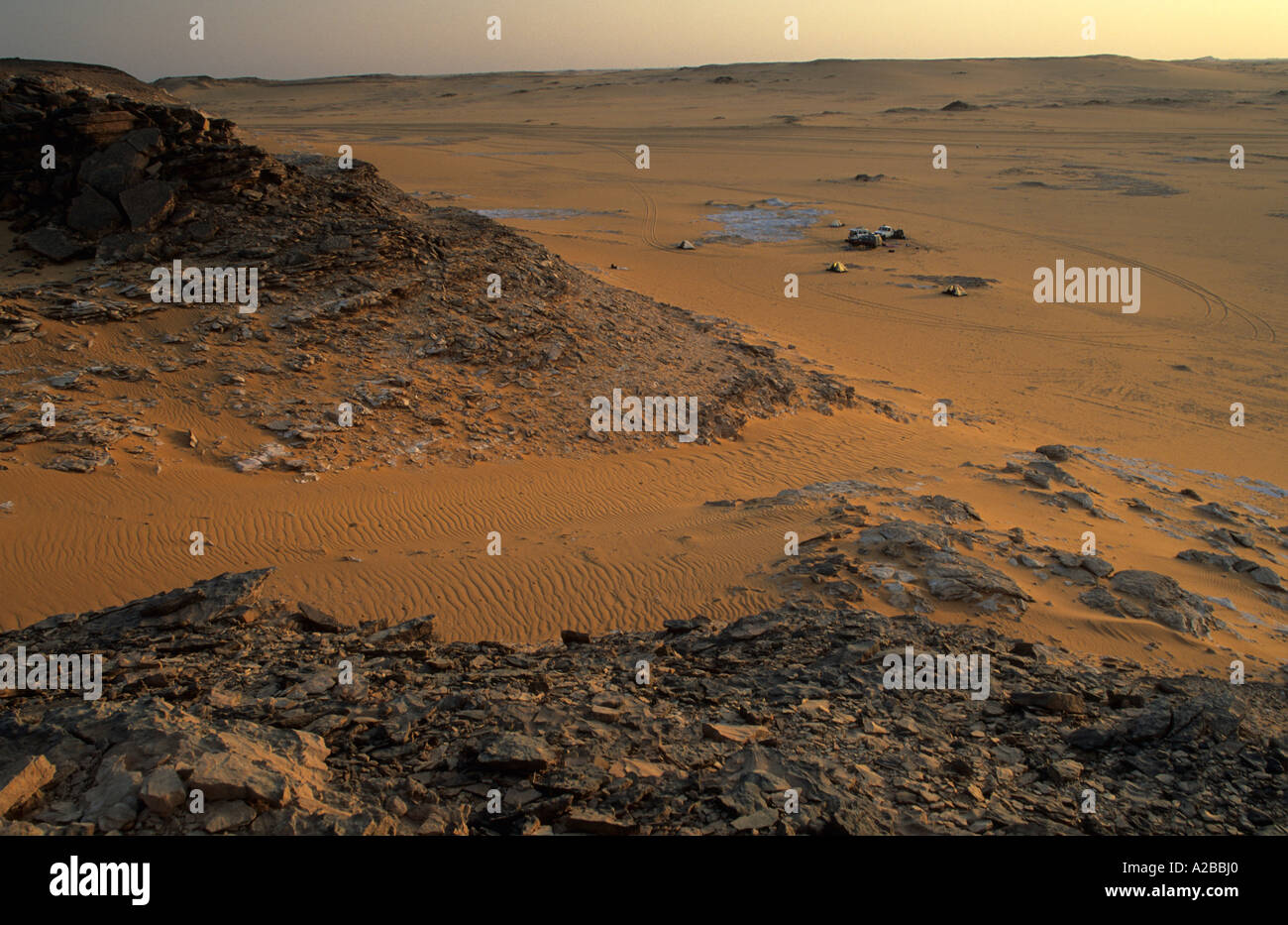 Rock formations in the libyan desert Stock Photo - Alamy