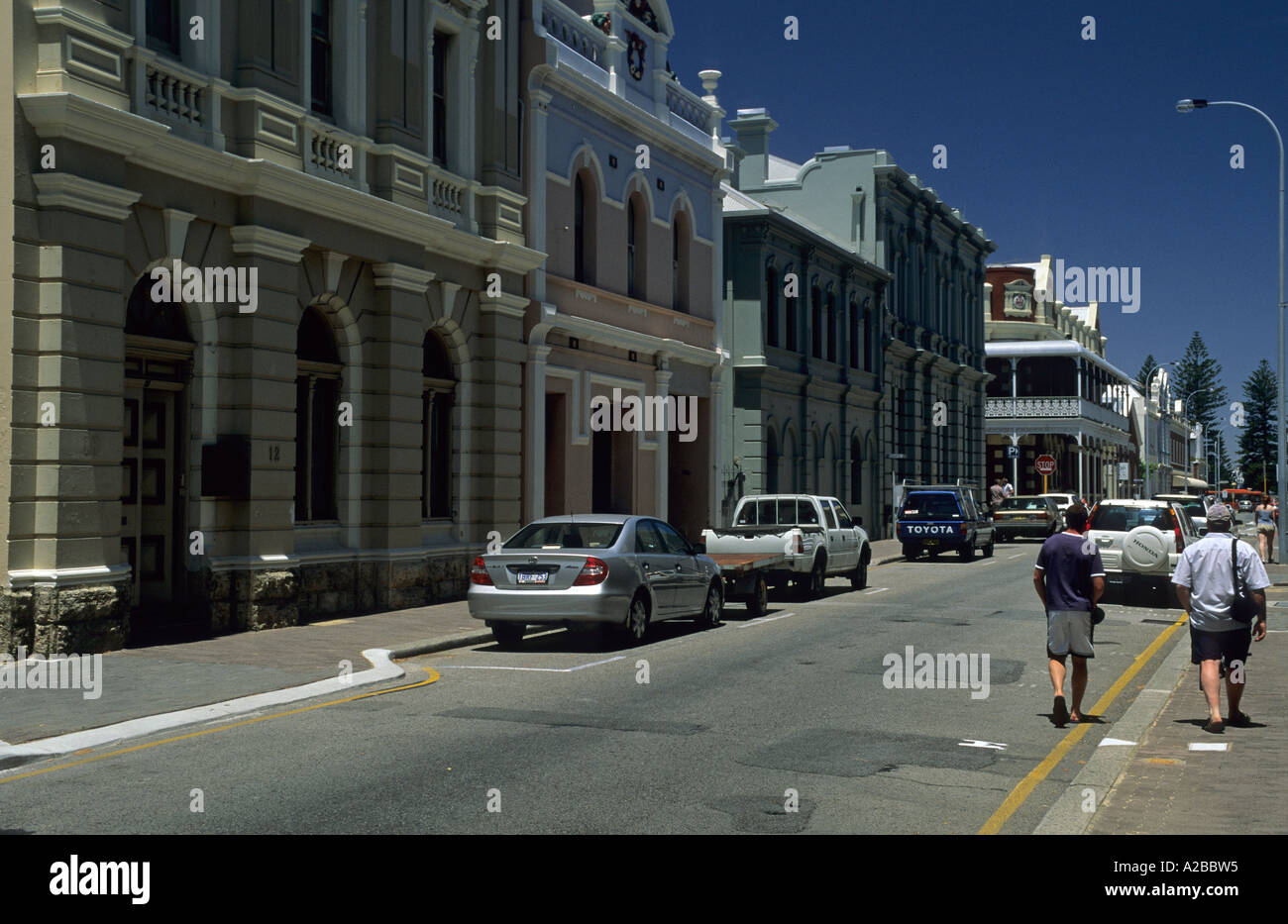 Historic houses in the center of Fremantle Stock Photo - Alamy