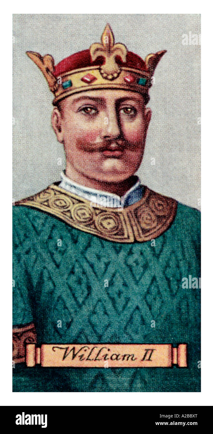 King William II one of a set of 50 EDITORIAL USE ONLY Stock Photo - Alamy