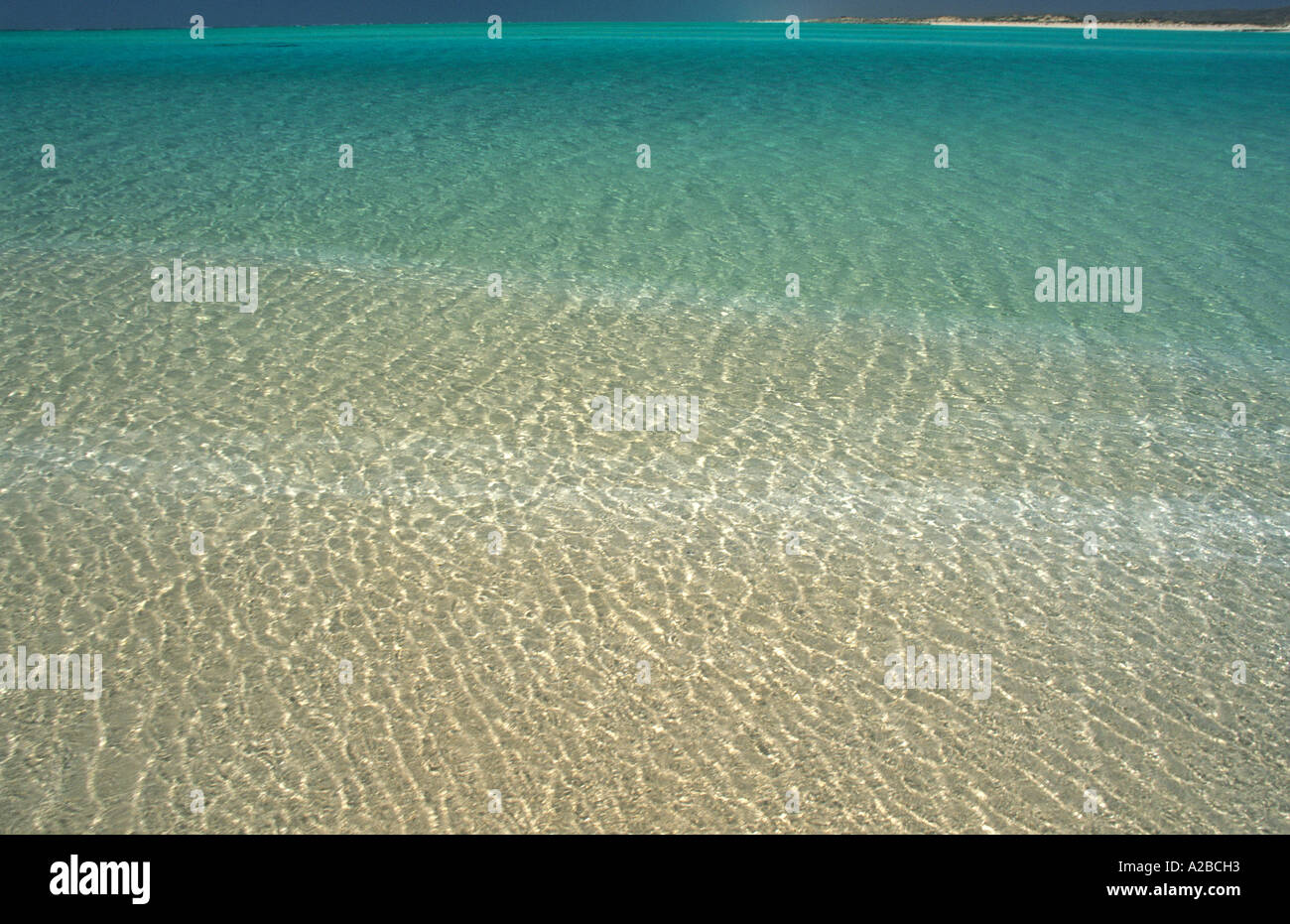 Sandy Bay beach at Cape Range National Park, Ningaloo Reef Stock Photo ...