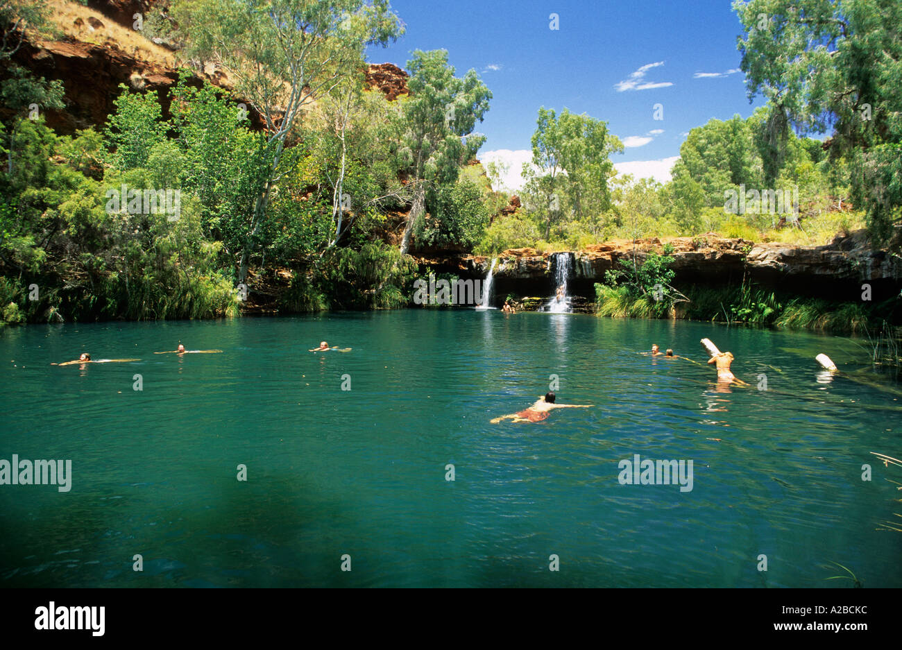 Natural pool in Dales Gorge, Karijini National Park, Hamersley Range ...