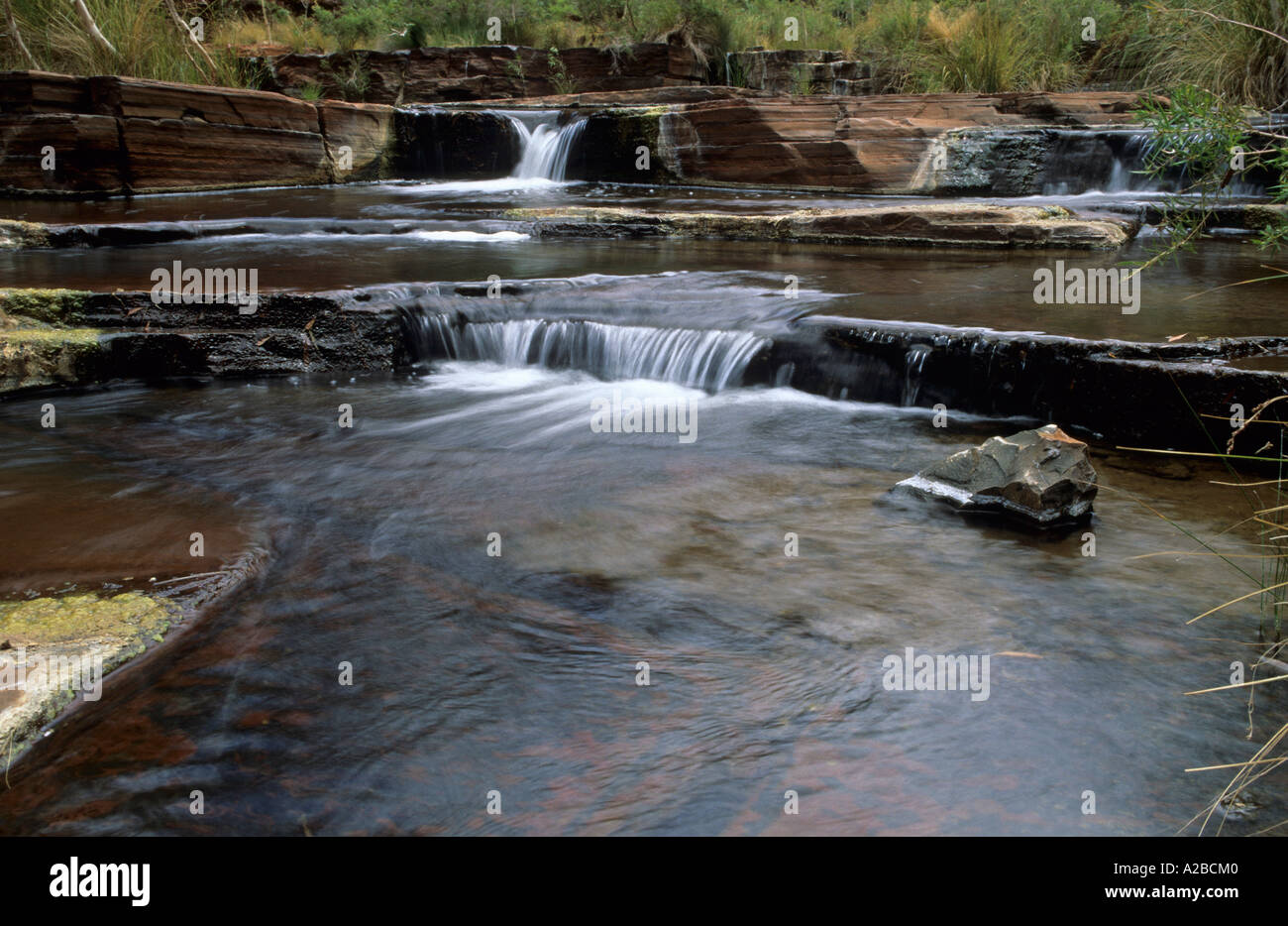 Creek in Dales Gorge, Karijini National Park, Hamersley Range, Pilbara ...