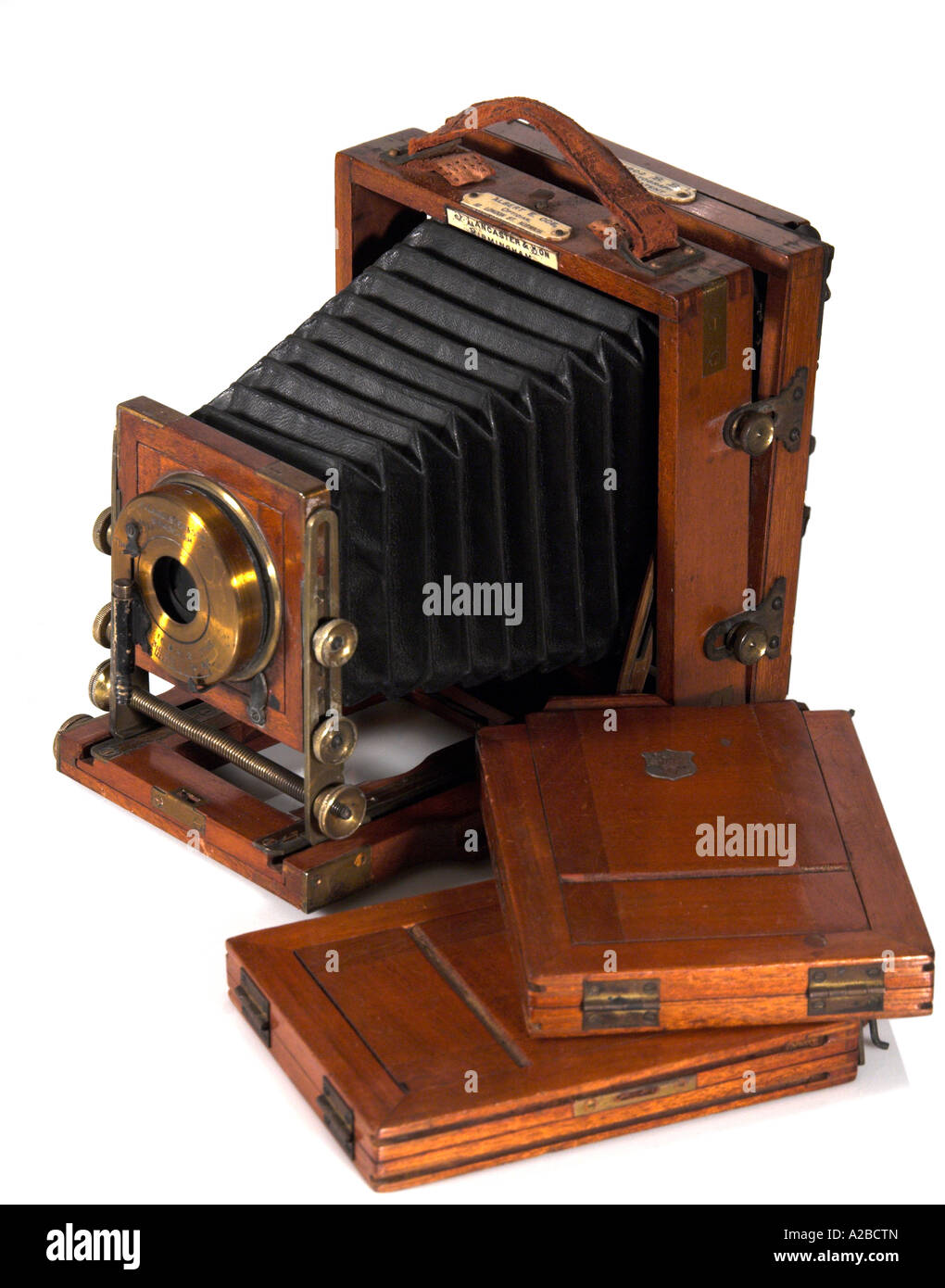 Lancaster Instantograph Plate Camera 1902 with plate holders Stock ...
