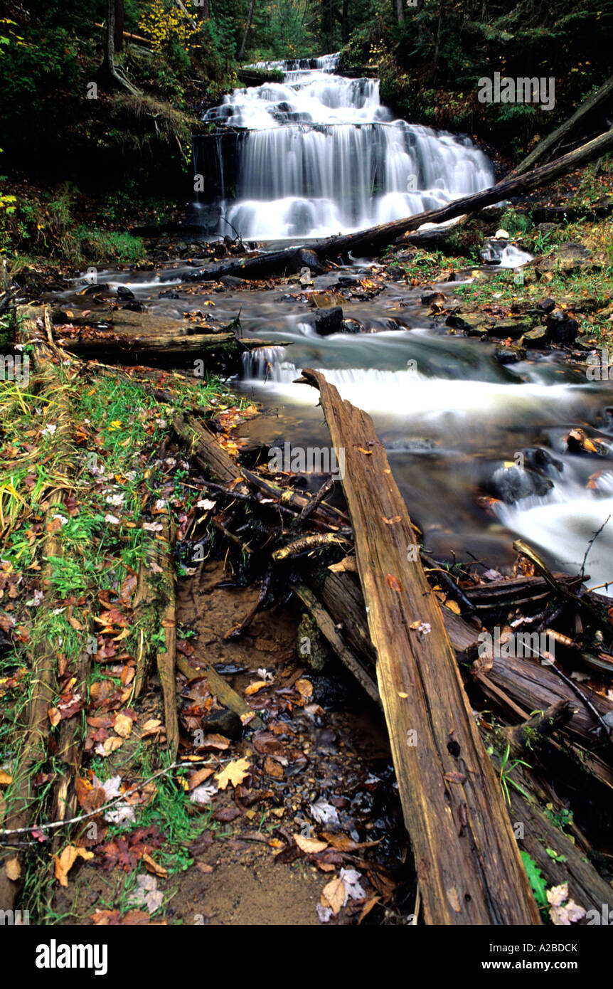 Wagner Falls Michigan USA Stock Photo - Alamy