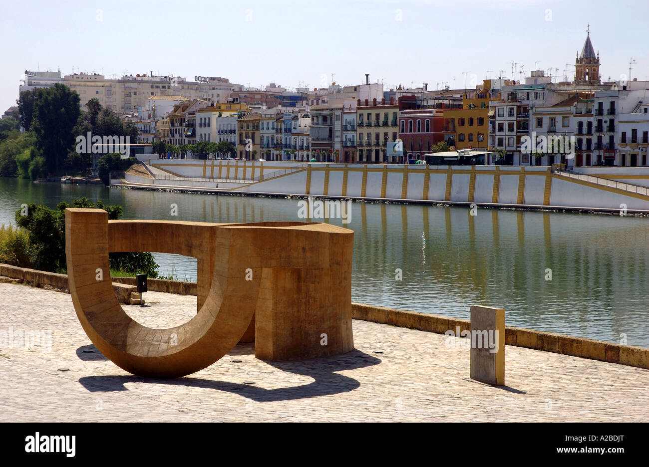 Promenade at the river rio guadalquivir hi-res stock photography and ...