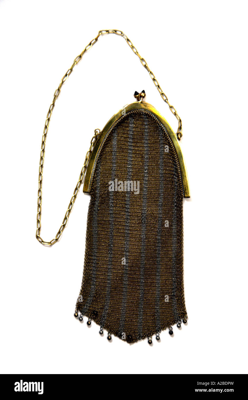 1920s Chainmail Handbag Stock Photo - Alamy