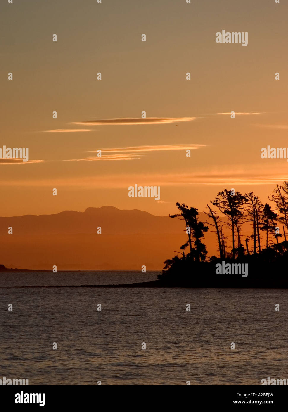 Sunset at Nelson 3 Stock Photo - Alamy