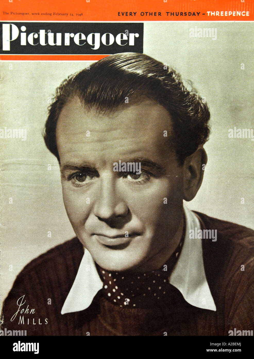 Picturegoer Magazine February 1948 for Editorial Use only Stock Photo ...