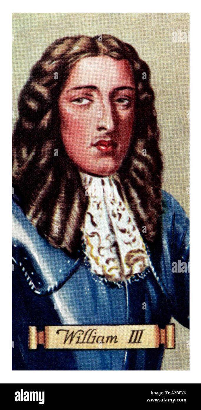 King William III House of Stuart EDITORIAL USE ONLY Stock Photo - Alamy