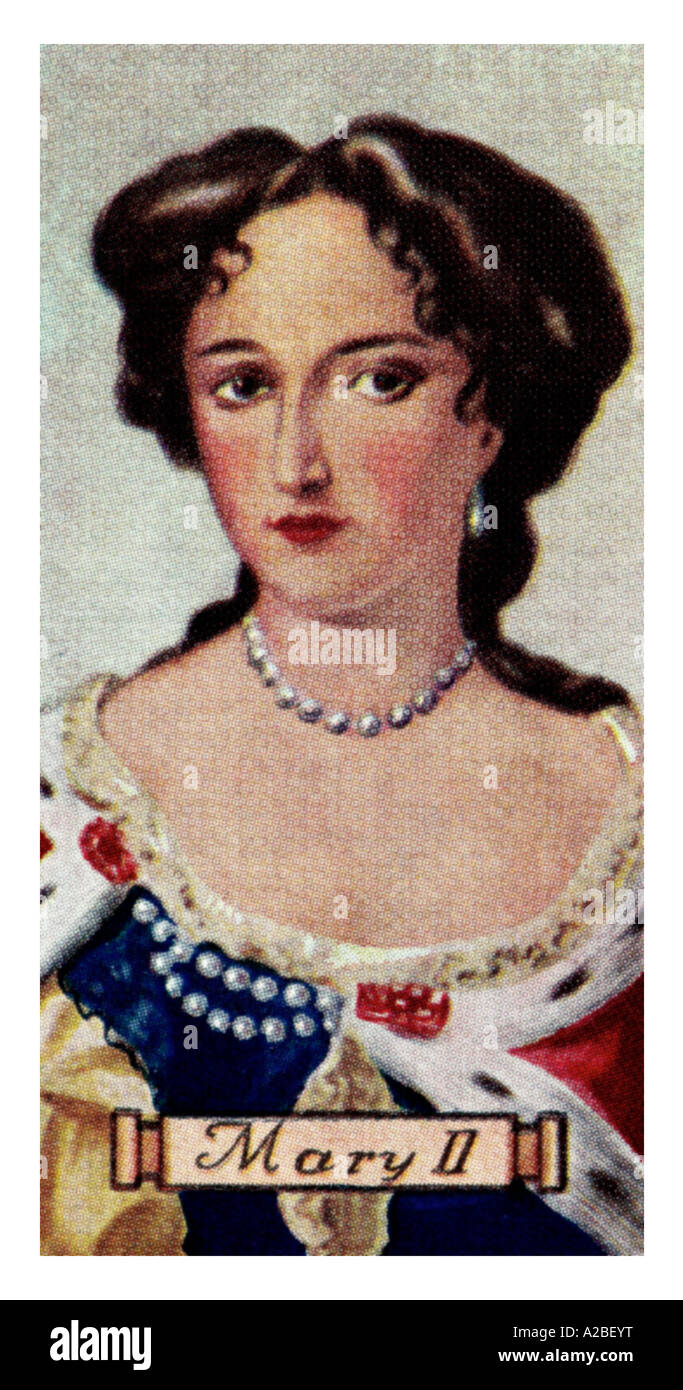 Queen Mary II House of Stuart EDITORIAL USE ONLY Stock Photo - Alamy