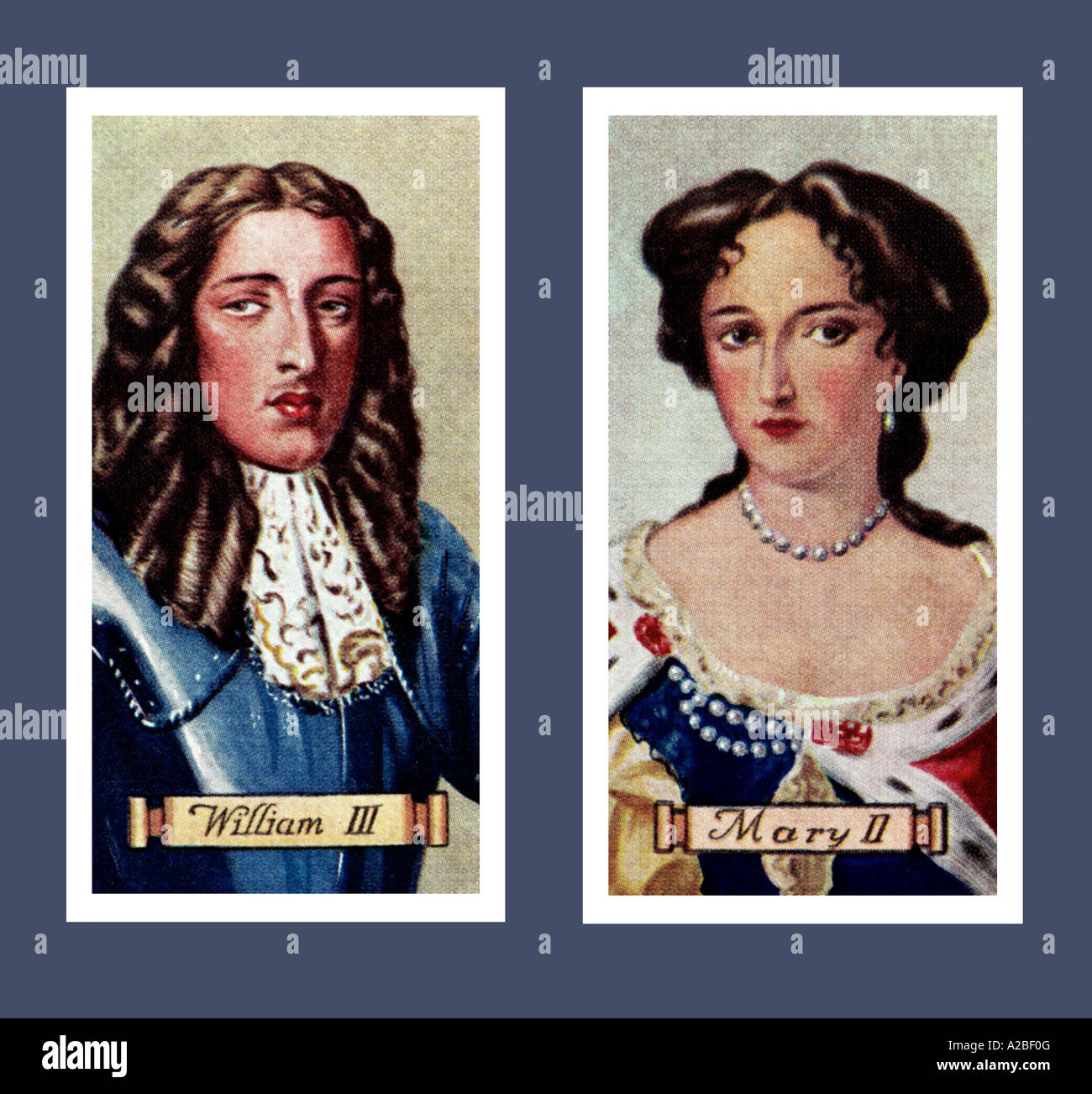 King William III and Queen Mary II House of Stuart joint monarchs ...