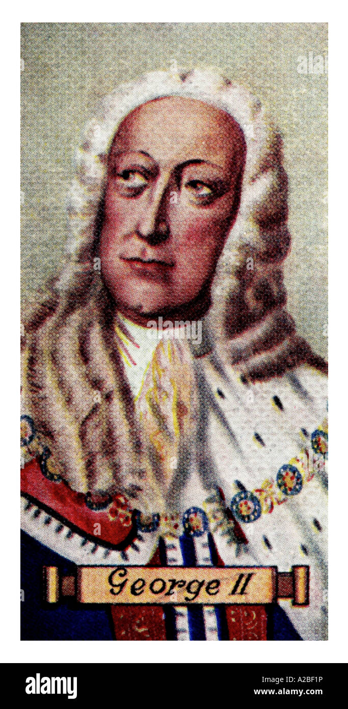 King George II House of Hanover EDITORIAL USE ONLY Stock Photo - Alamy