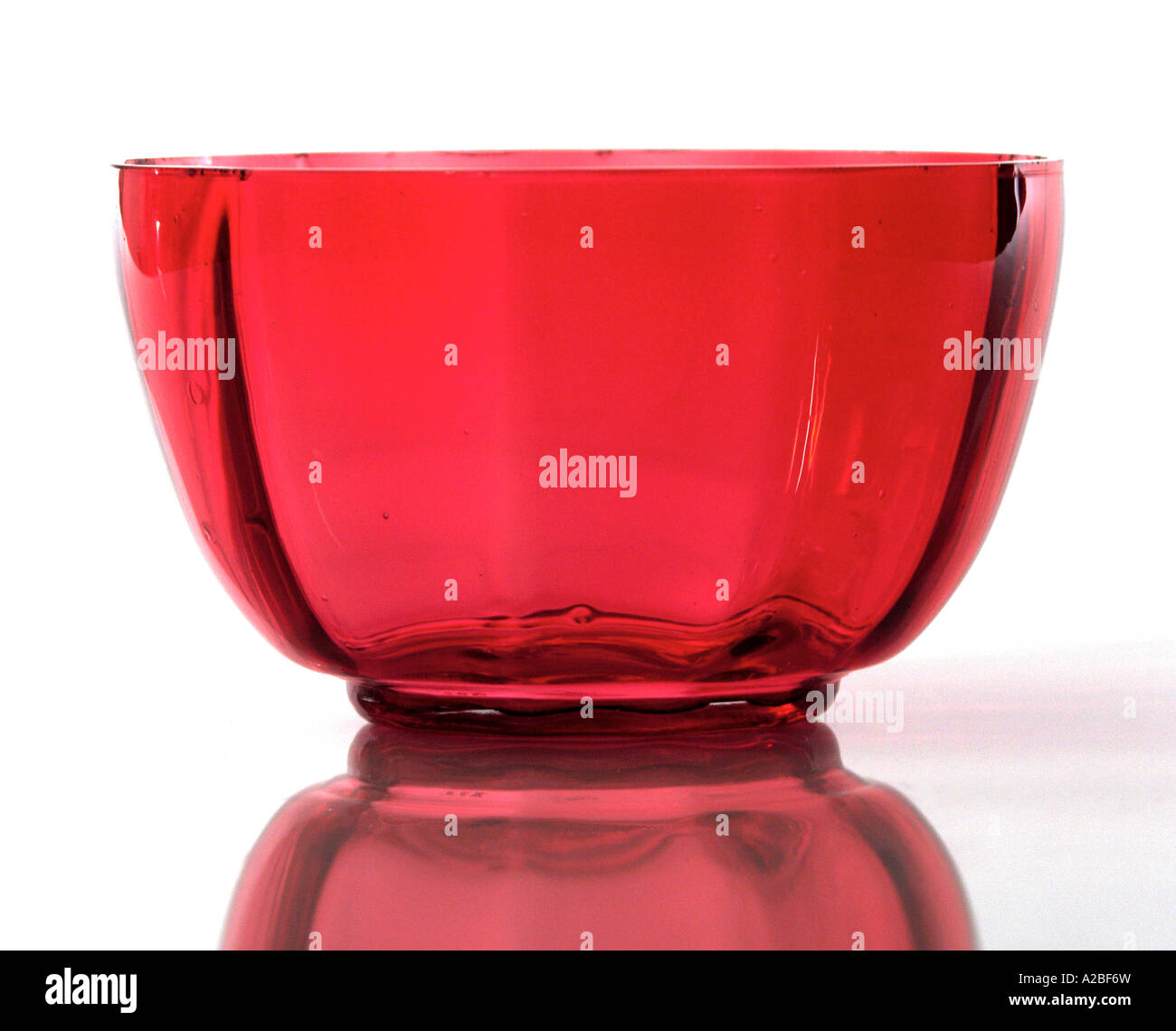 Vintage Victorian Cranberry Glassware Stock Photo - Alamy