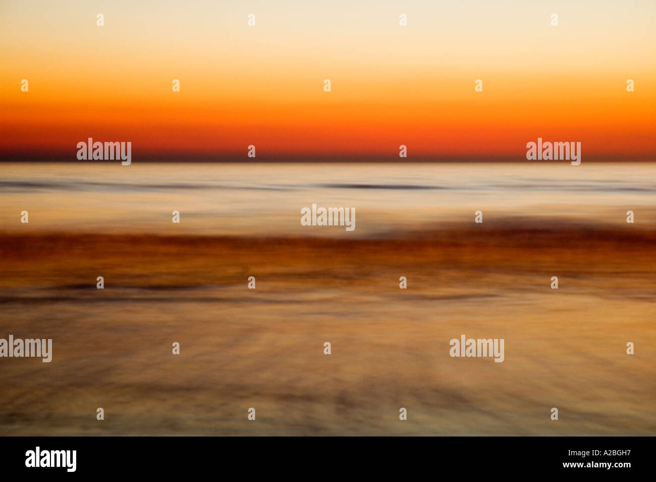 abstract beach sunset orange and brown Stock Photo - Alamy