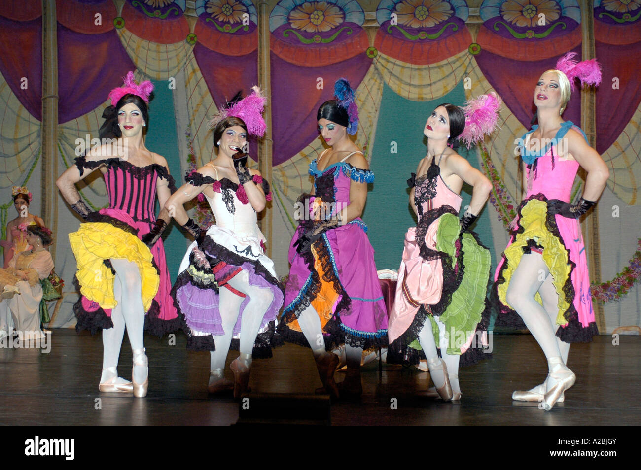 Members of Les Ballets Trockadero de Monte Carlo Stock Photo - Alamy