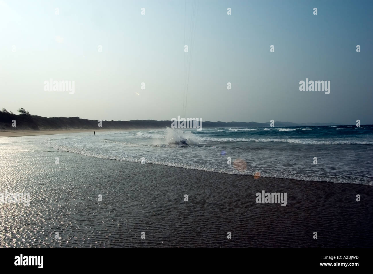 South africa parasurfing zululand coast sodwana bay hi-res stock ...
