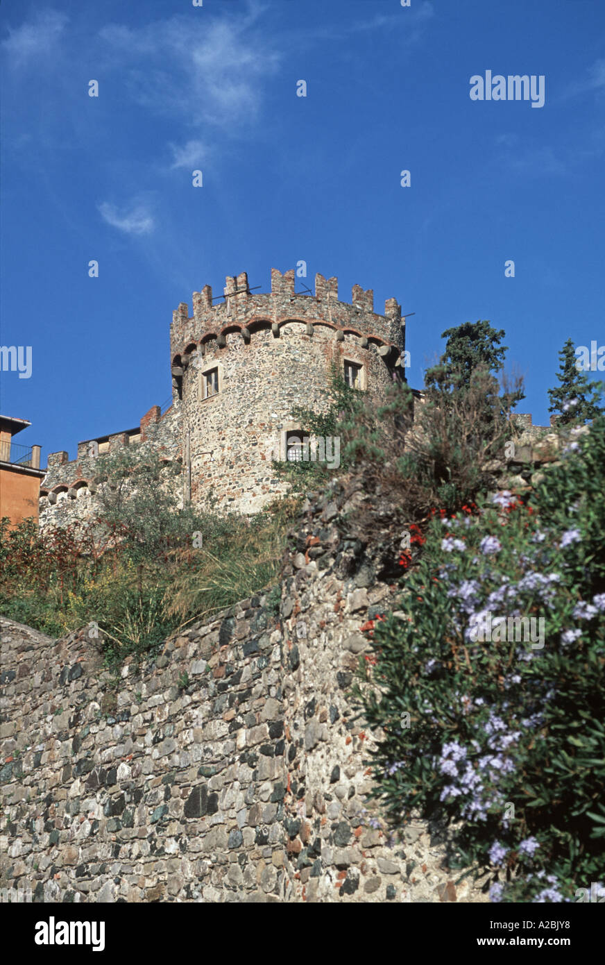 The Castello at the small city of Levanto Liguria Stock Photo - Alamy