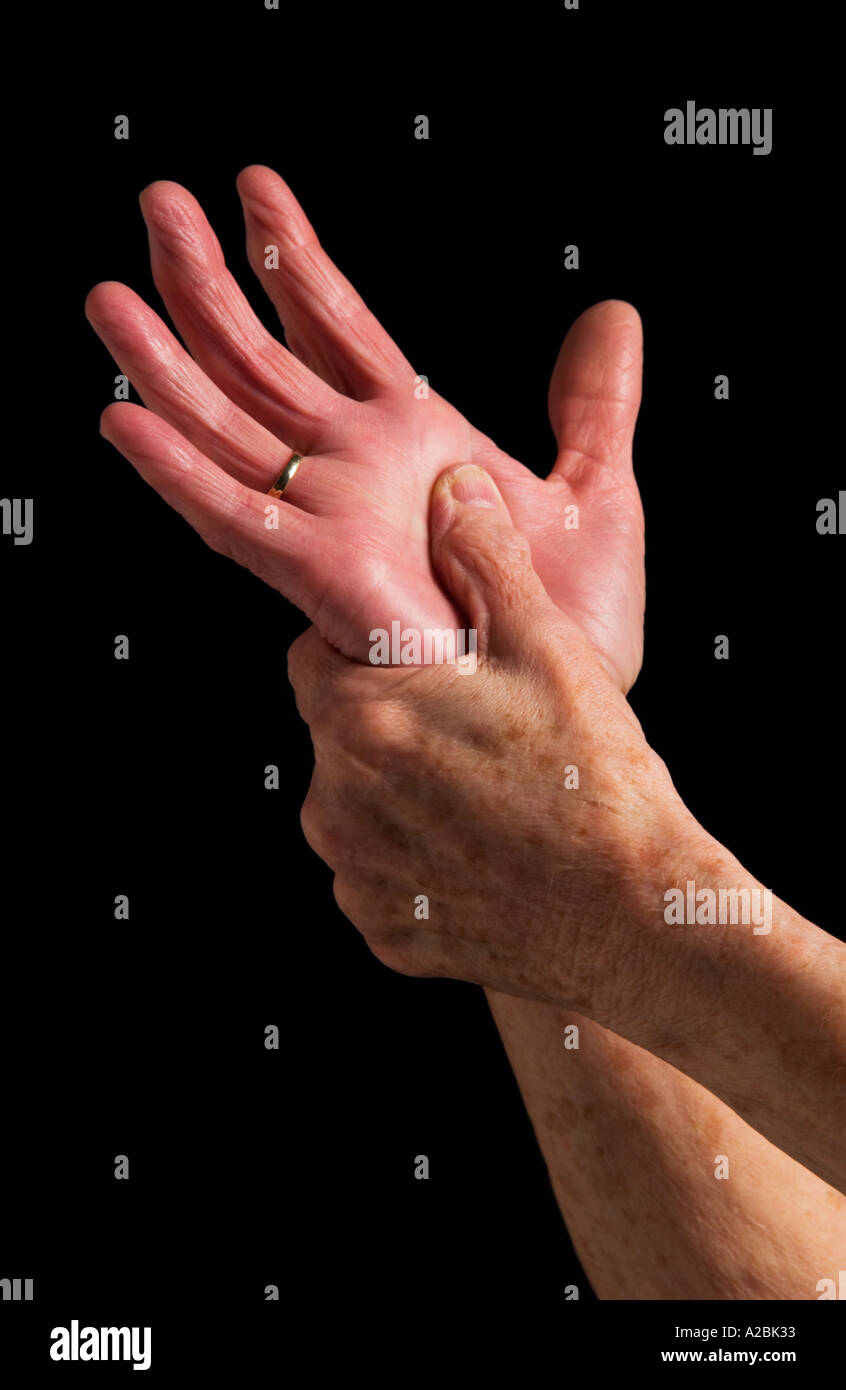 Senior womans hands Stock Photo - Alamy