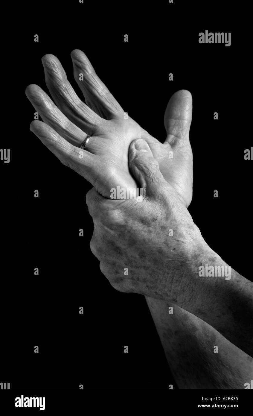 Senior womans hands Stock Photo - Alamy