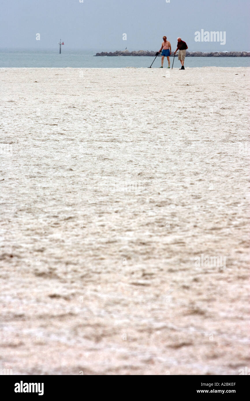Beachcomber Searching In The Sand Stock Photo Alamy