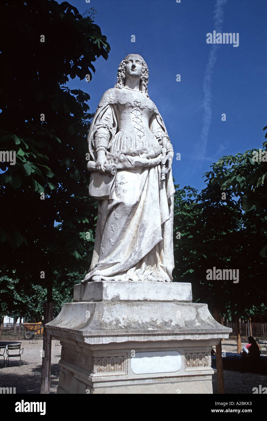 Statue of Anne of Austria at the Jardin de Luxembourg Paris Stock Photo ...