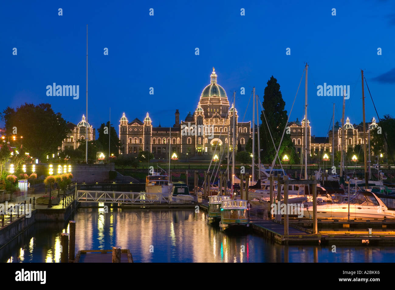 Parliament Buildings and the Inner Harbour Victoria Capital City ...