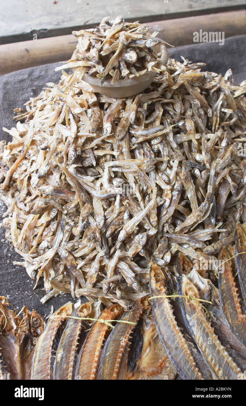 Dried Fish At Market Stock Photo - Alamy
