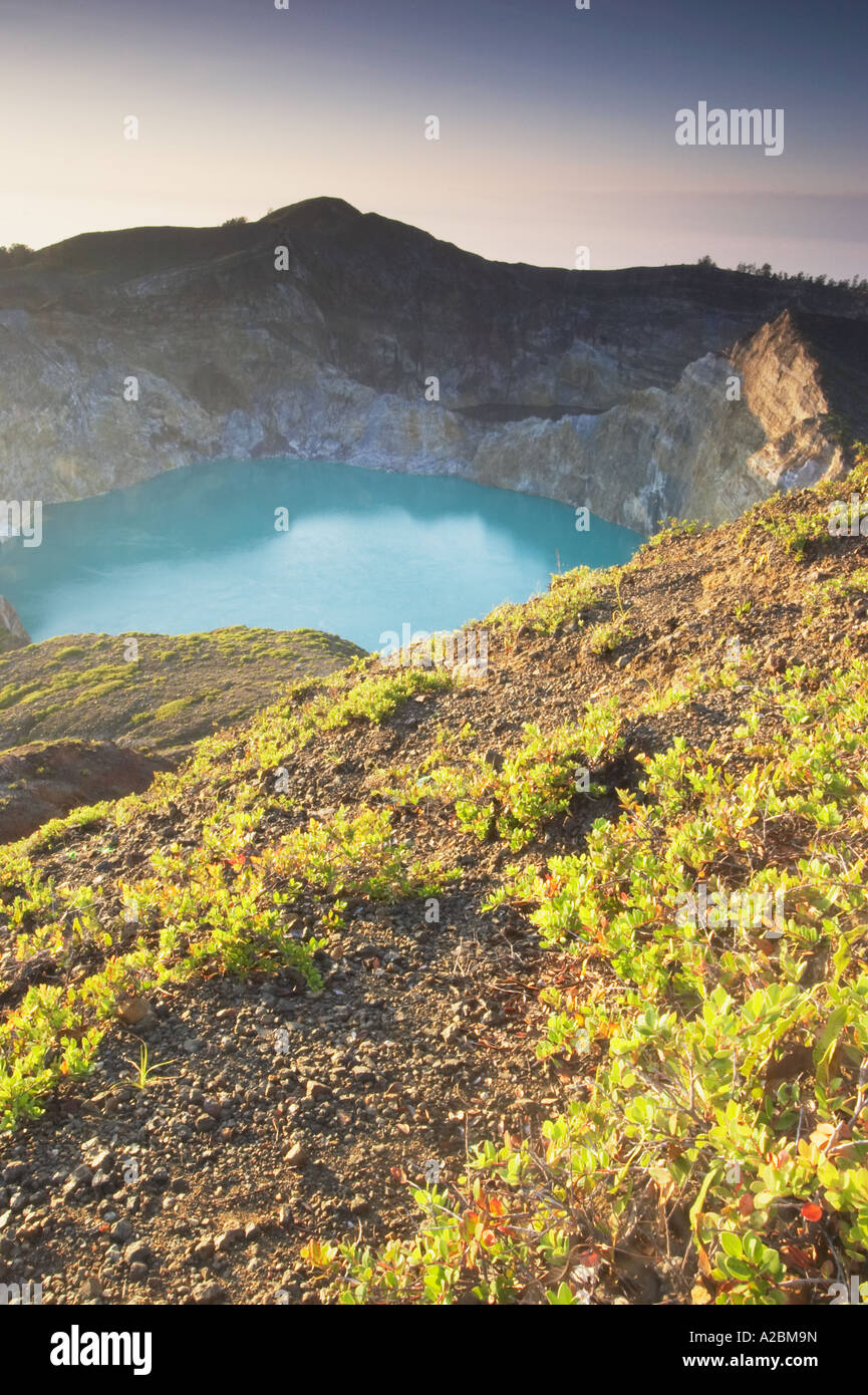 Flores, Kelimutu Volcano Stock Photo - Alamy
