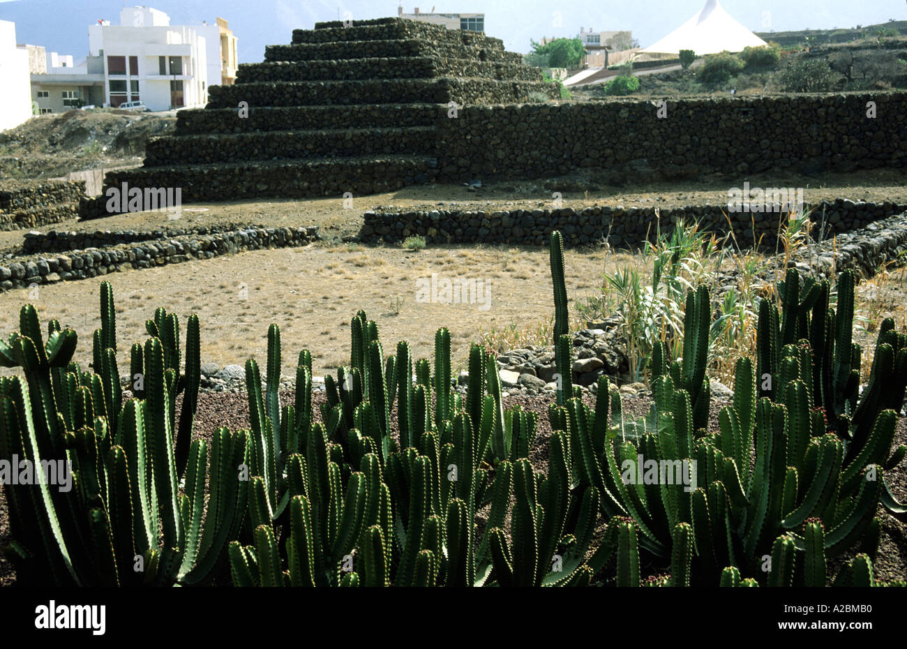 SPAIN Guimar Tenerife Pyramids Stock Photo - Alamy