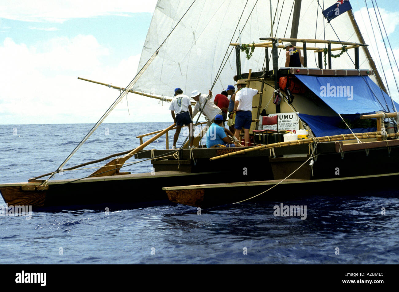 COOK ISLANDS SAILING EXPLORATION Stock Photo - Alamy