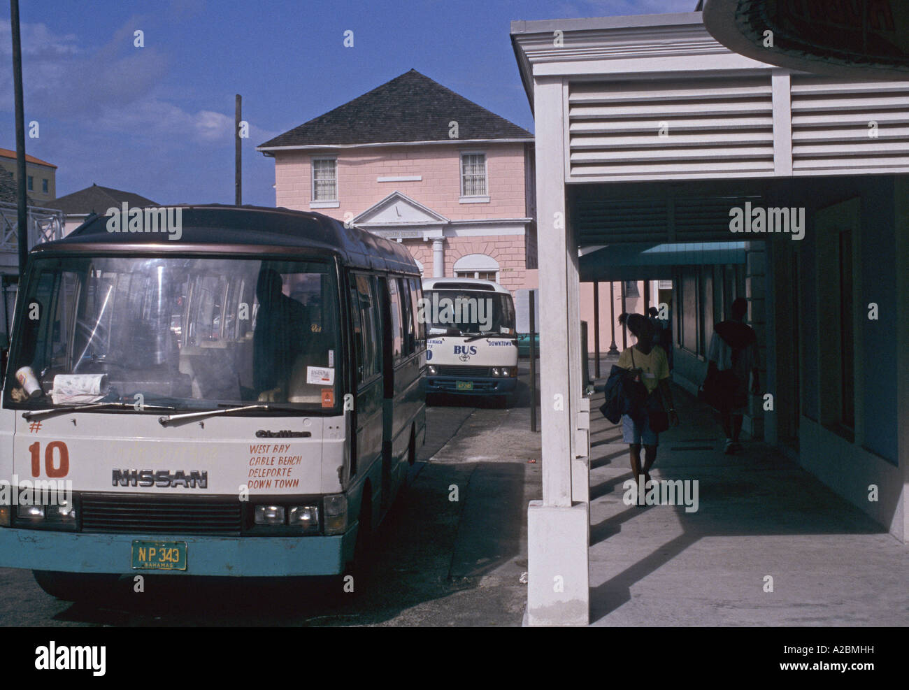 a touristic bus in the centre of Nassau Bahamas Islands Stock Photo - Alamy