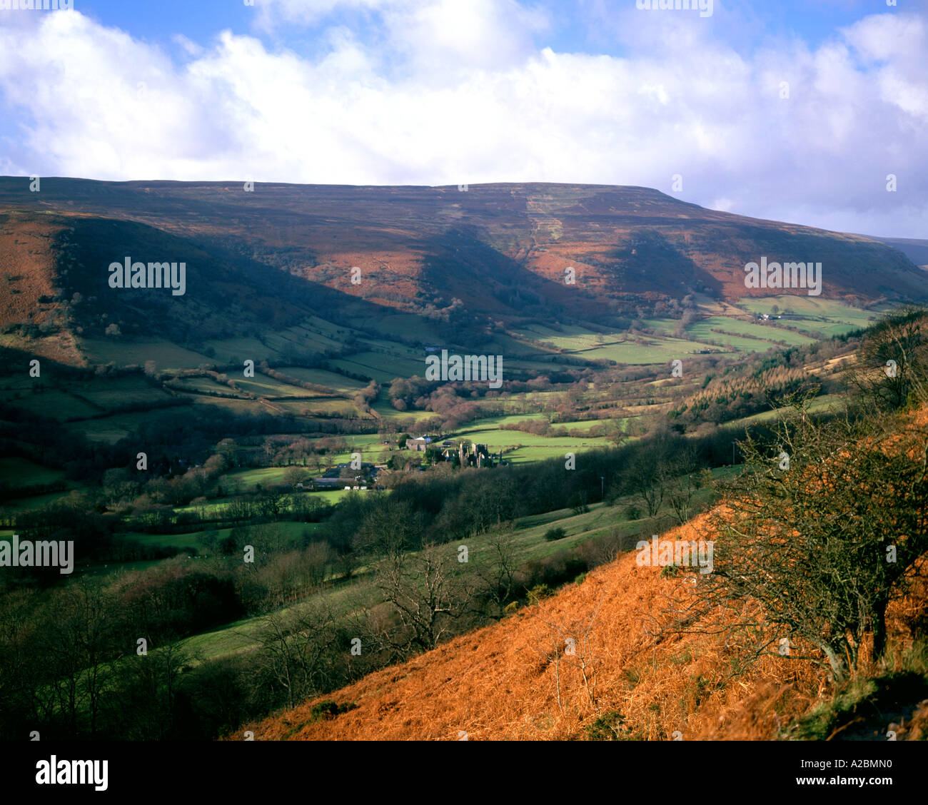 Vale of Ewyas from Hatterall Hill, Black Mountains, Brecon Beacons ...