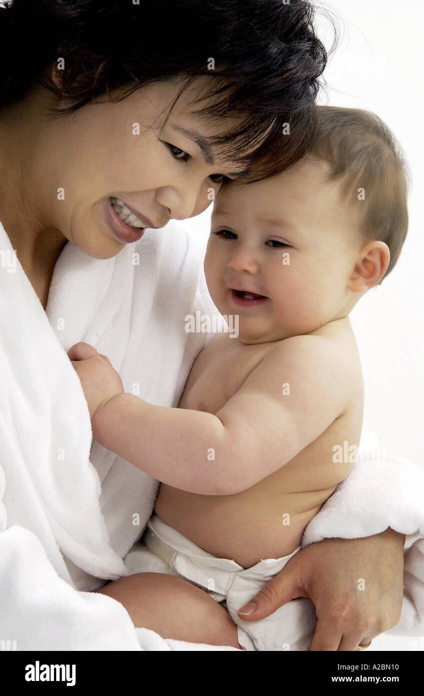 Mother and baby Stock Photo - Alamy