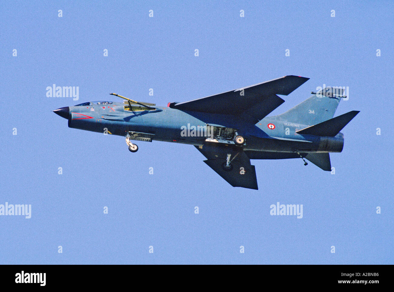 French Navy Vought F-8 Crusader Stock Photo - Alamy