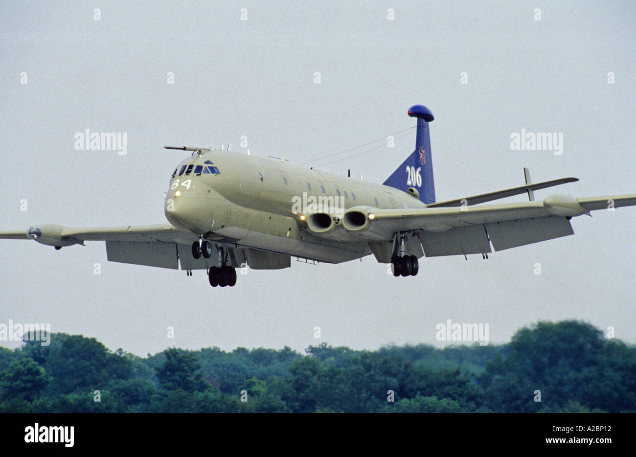 RAF Hawker Siddeley Nimrod ASW aircraft Stock Photo - Alamy