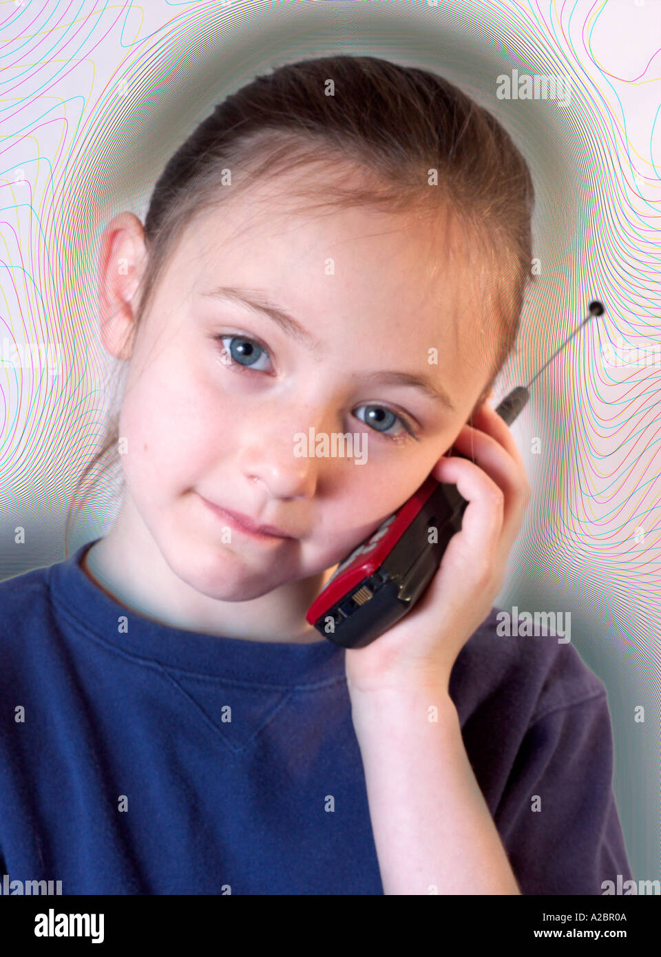 girl using a cellphone Stock Photo - Alamy