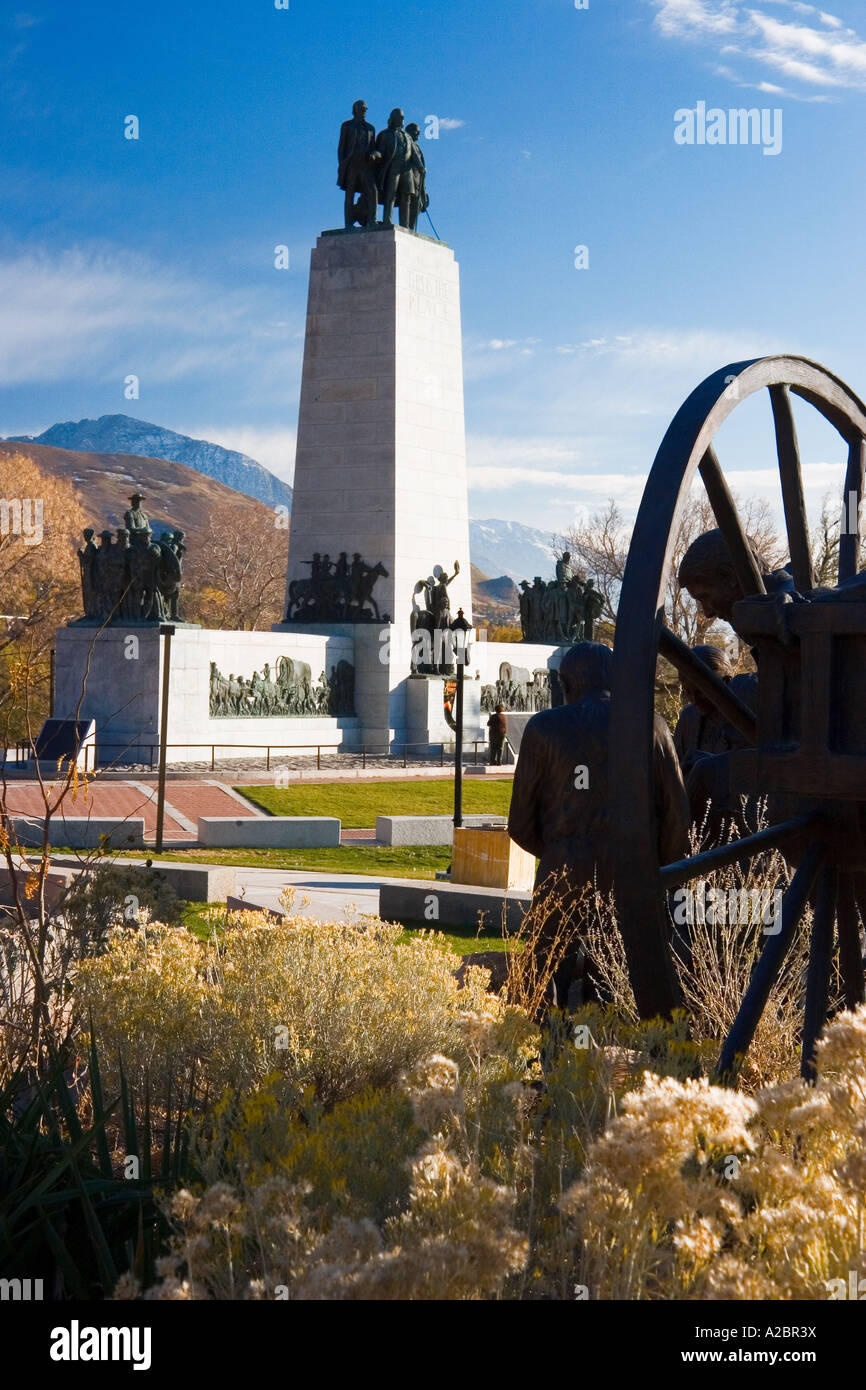 Pioneer monument salt lake city hi-res stock photography and images - Alamy