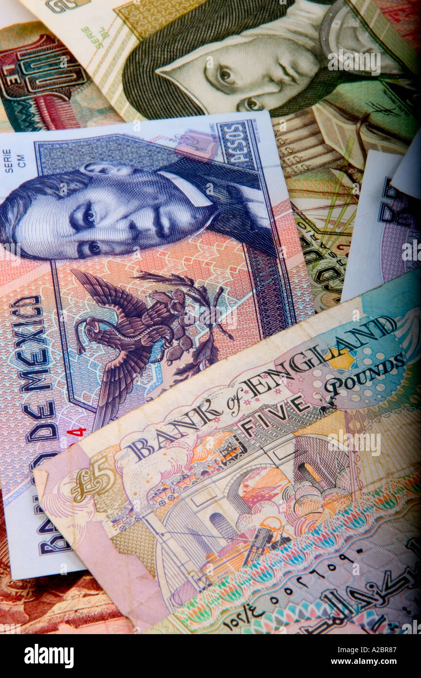 Mexican pesos Studio Still Life NO RELEASE REQUIRED Stock Photo - Alamy